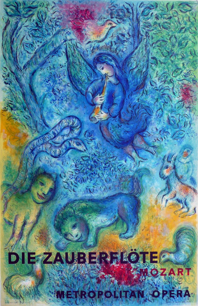 Marc Chagall - La Flute Enchantee - The Magic Flute - Poster
